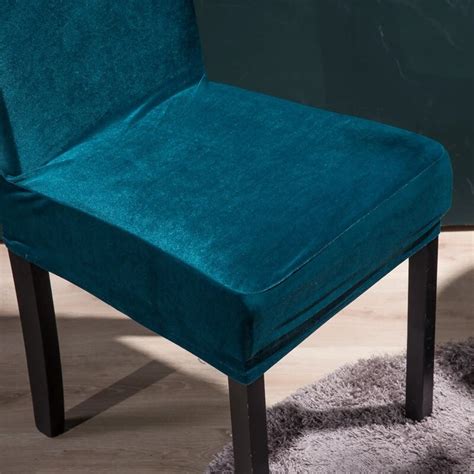 Badu Bg Коледна украса дебели кадифени калъфи калъфки за столове за трапезария Еластичен плътен