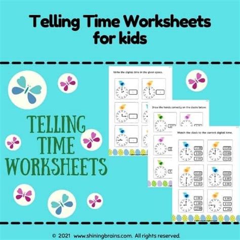 Time Worksheets Telling Time Worksheets Easter Themed