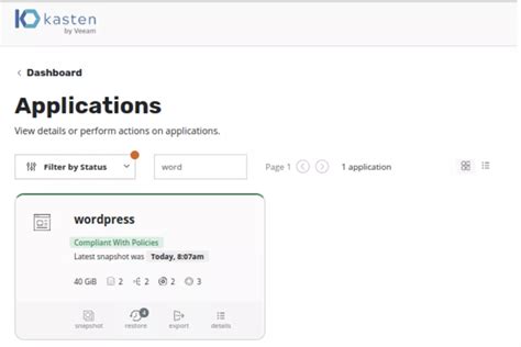 Kubernetes Backup And Restore With Kasten K10 On Kubesphere