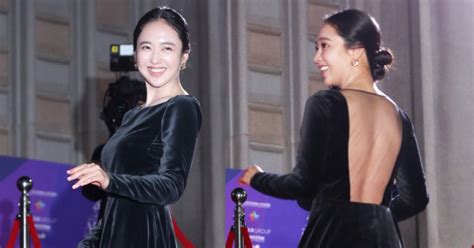 김민정 과감한 시스루 뒤태 아시아태평양스타어워즈