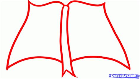 How To Draw An Open Book Step By Step