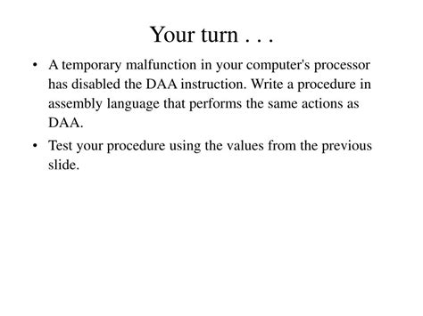 Ppt Lecture 19 Additional Integer Arithmetic Powerpoint Presentation