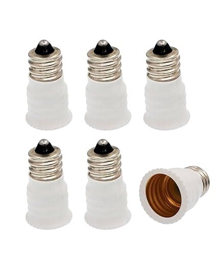 6pcs E12 To E14 Adaptere12 To E14 Lamp Socket Adapter Lamp Holder Led