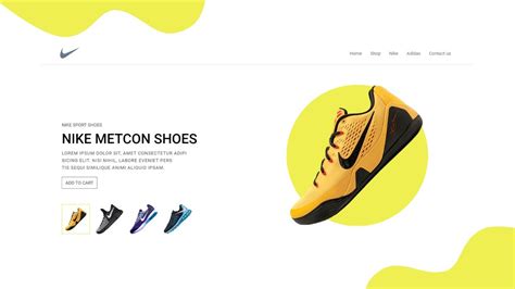Awesome Landing Page Design For Nike Shoes Using Html Css And Javascript Youtube