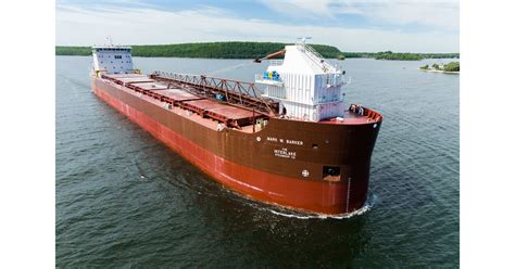 Historic Christening Of The First New Us Flagged Great Lakes Bulk