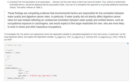 6 [ 3 Points] The Cia Assumption Is An Assumption
