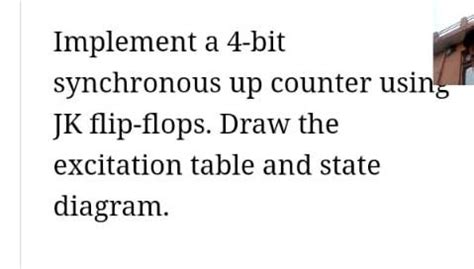 Solved Implement A Bit Synchronous Up Counter Using JK Chegg Com