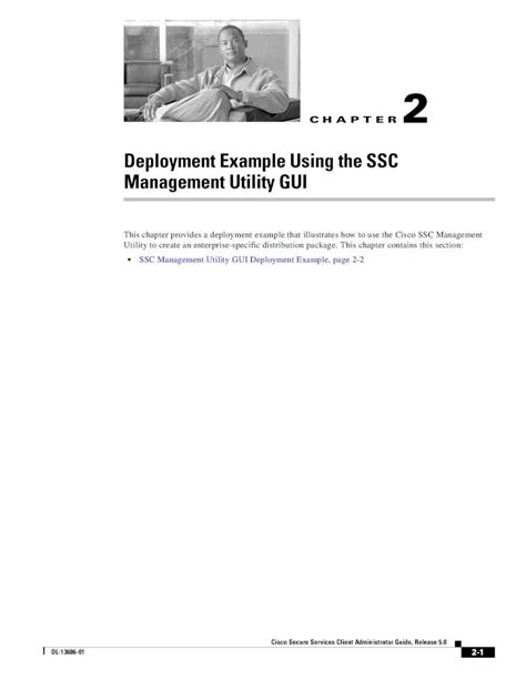 Pdf Deployment Example Using The Ssc Management Utility Gui · Cisco