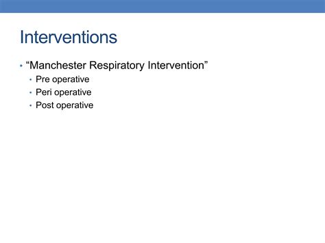 Postoperative Pulmonary Complications Pptx