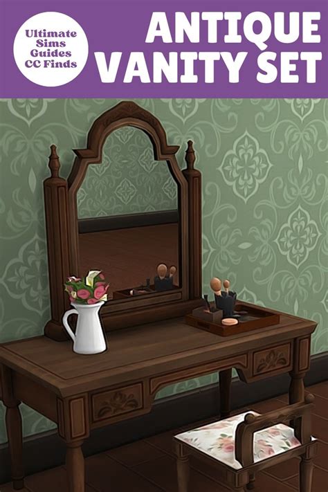 You Need These Gorgeous Sims 4 Cc Vanity Set Ups Sims Sims 4 Cc