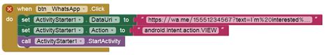 How Can I Send A Whatsapp Message With App Inventor Mit App Inventor Help Mit App Inventor