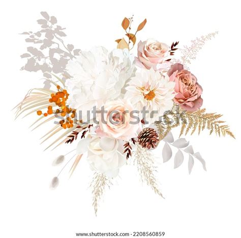 Rust Orange Blush Pink Antique Rose Stock Vector Royalty Free Shutterstock