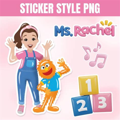 Ms Rachel Png Clipart Set Birthday Party Decor Instant Download Etsy