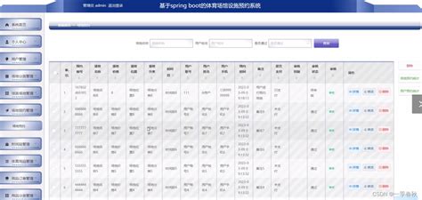 基于springbootvue体育场馆设施预约系统的设计与实现体育馆预约系统个人中心前端 Csdn博客