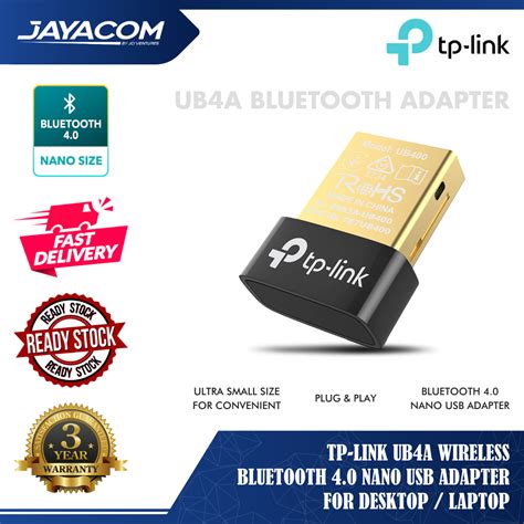 TP LINK UB4A WIRELESS BLUETOOTH 4 0 NANO USB ADAPTER FOR DESKTOP LAPTOP