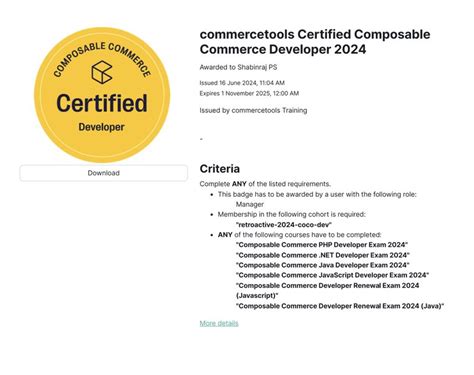 Shabin Raj P S On Linkedin Renewed Commercetools Associate Javascript Developer