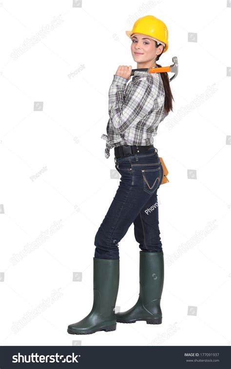 Sexy Construction Female Latino Worker Images Stock Photos Vectors Shutterstock