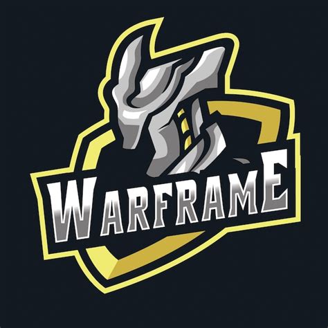 Le Logo Du Jeu Desport Warframe Vecteur Premium