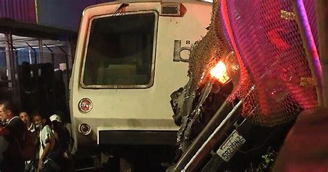 Pickup Truck Slams Into Bart Train After Careening Through Fence Near