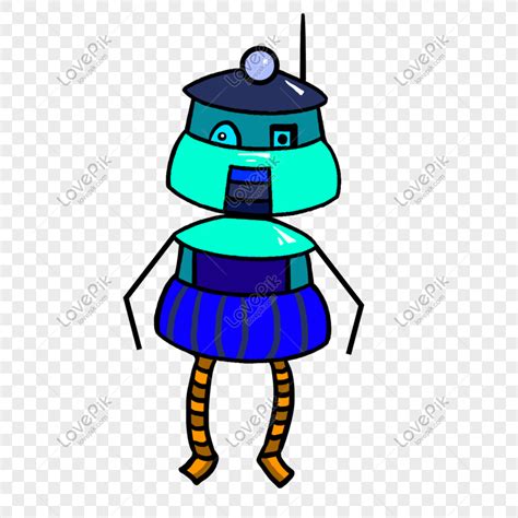 귀여운 로봇 만화 일러스트 레이션 Png 일러스트 무료 다운로드 Lovepik