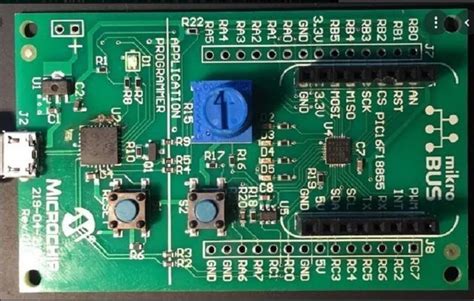 placa de desenvolvimento mplab xpress pic16f18855 acepic tecnologia