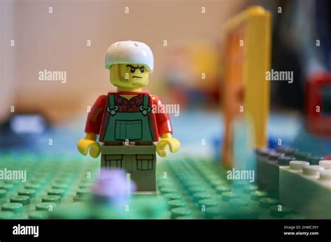 Lego Angry Man Figurine Stock Photo Alamy