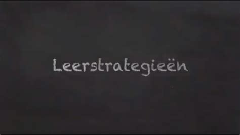 Leerstrategieën Introductie Van Pieternel Dijkstra Youtube