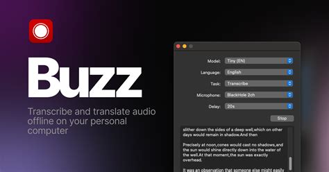 Buzz 基于openai Whisper语音识别模型研发的声音转文本技术，简单好用且免费开源 科技与狠活