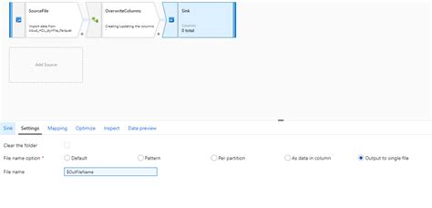 Azure Data Factory How To Set The File Name Based On A Parameter In The Sink Stack Overflow