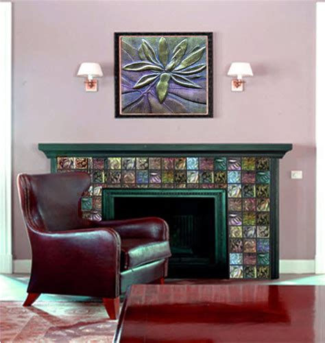 камин с авторской плиткой | Интерьер, Плитка, Идеи интерьера