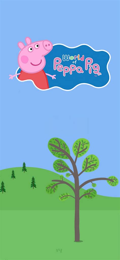 Картинка для рабочего стола Свинка Пеппа Пеппа свинка дерево мультфильмы мультфильм