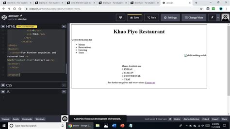 Write The Html Code To Generate The Following Output