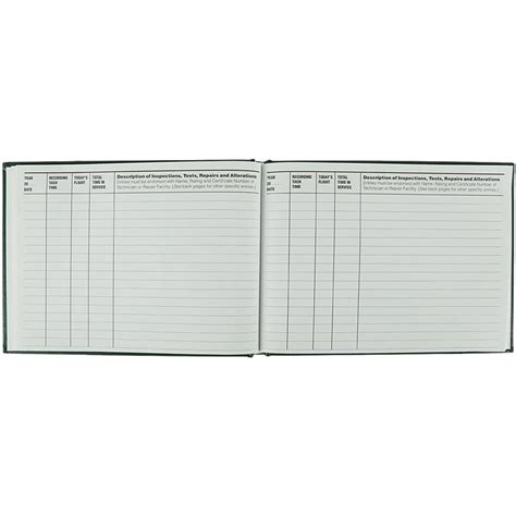 Asa Standard® Aircraft Logbook Hardcover Aircraft Spruce