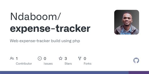 GitHub Ndaboom Expense Tracker Simple Web Expense Tracker Build