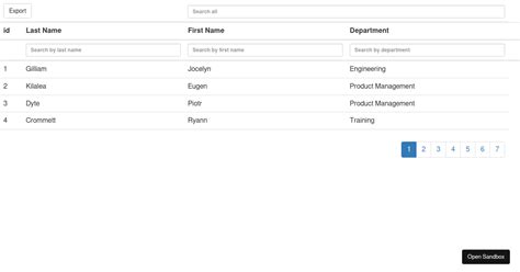 Angular Smart Table Examples Codesandbox