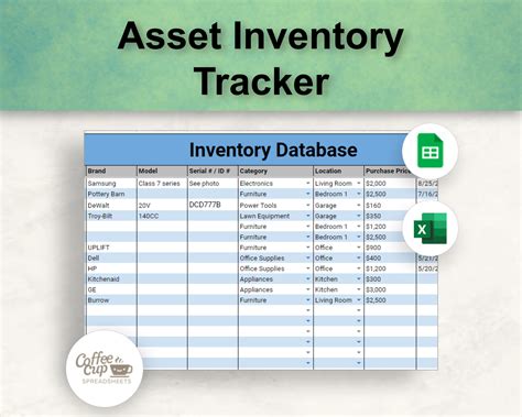 Asset Management Spreadsheet Template Free Free Printables