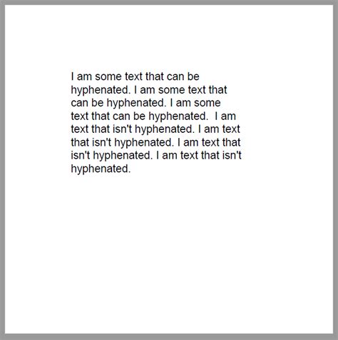 Xsl Fo No Hyphenation In Hyphenated Block Stack Overflow