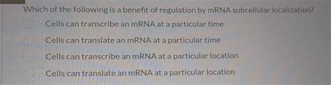 Solved Which Of The Following Is A Benefit Of Regulation By