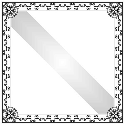 장식 프레임은 청첩장 책 표지 또는 기타용일 수 있습니다 프리미엄 벡터