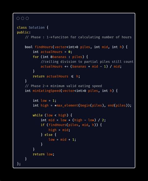 Dsachallenge Day40 Binarysearch Kokoeatingbananas Logarithmicefficiency Midsemprep