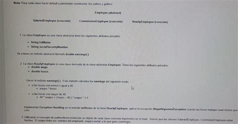 Solved Note For Each Class Make Default And Parameter