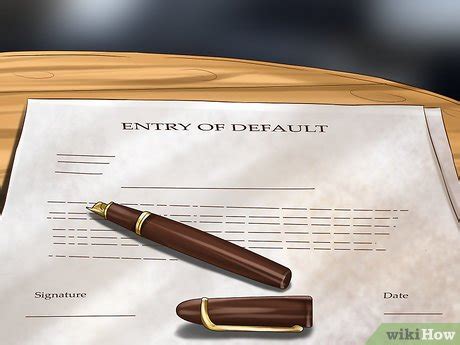 How To File A Motion For Default Judgment With Pictures