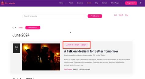 How To Customize Event Date And Time Colors Divi Extended Documentation