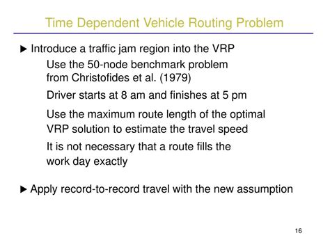 Ppt Solving The Time Dependent Traveling Salesman Problem Powerpoint Presentation Id 7019210