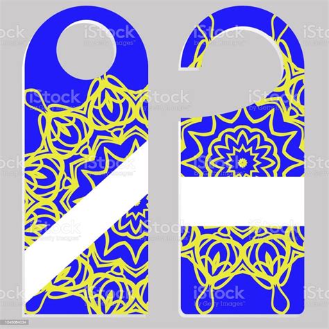 도어 옷걸이 흰색 배경에 고립의 집합입니다 만다라 꽃 장식으로 디자인 벡터 일러스트 레이 션 공란에 대한 스톡 벡터 아트 및 기타 이미지 Istock