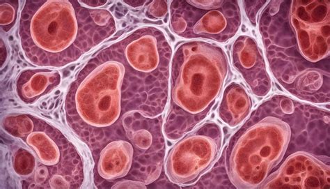 해부학 및 조직학 난소 및 고환 인간 세포 현미경 프리미엄 사진