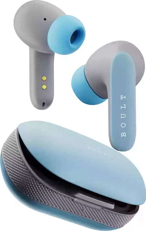 Boult Y1 Pro Bluetooth V5 3 True Wireless With Zen Quad Mic Enc 60hrs Battery Powder Blue