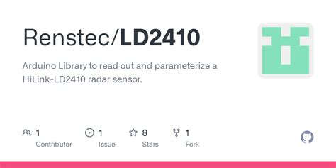 Github Renstecld2410 Arduino Library To Read Out And Parameterize A Hilink Ld2410 Radar Sensor