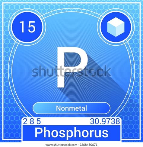 Phosphorus P Element Nonmetal Periodic Table Stock Vector Royalty Free 2268450671 Shutterstock