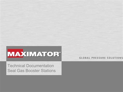 Pdf Technical Documentation Seal Gas Booster Stations€¦ · Atex